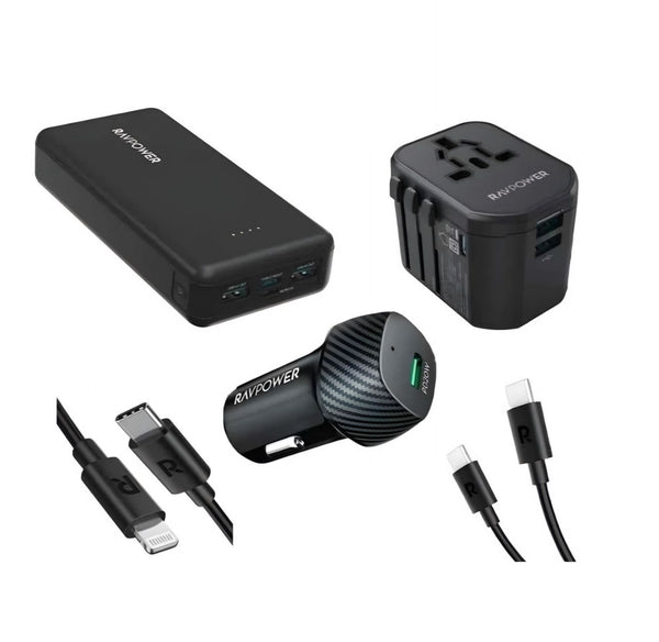 Travel package from RavPower: 20,000 mAh 5-in-1 | JawdaTop